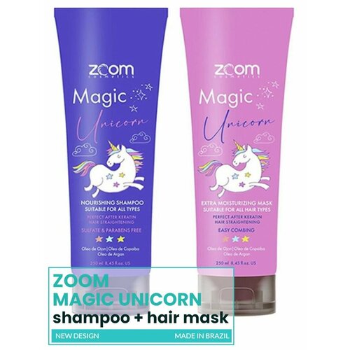 ZOOM Magic Unicorn Набор: безсульфатный шампунь + маска