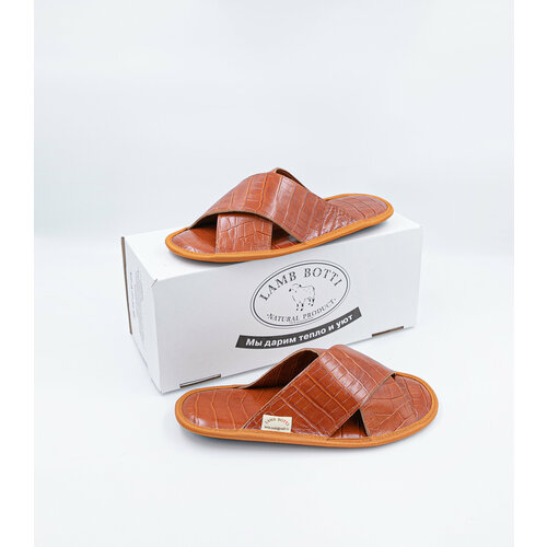 Тапочки LAMB BOTTI, размер 42, оранжевый
