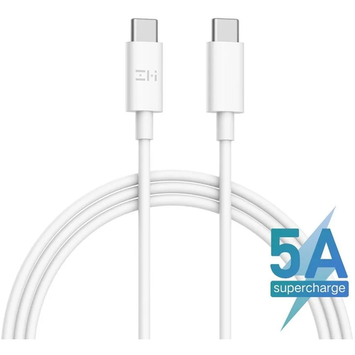 Кабель Xiaomi ZMI AL308E, USB Type-C (m) - USB Type-C (m), 1.5м, 5A White