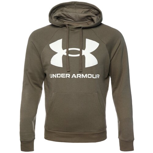 Худи спортивное Under Armour Rival Fleece Big Logo, размер XL, хаки