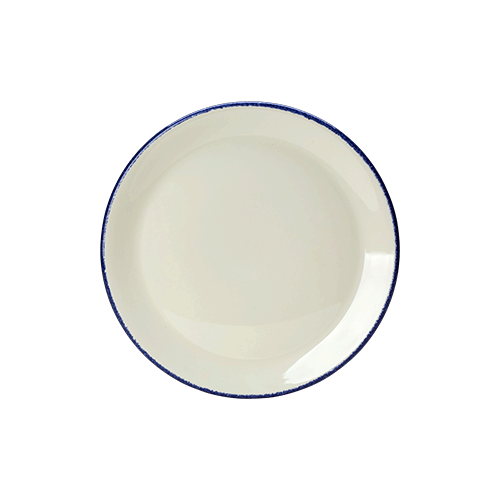 Тарелка «Блю Дэппл» мелкая; фарфор; D=230, H=17мм; белый, синий, Steelite, QGY - 17100543
