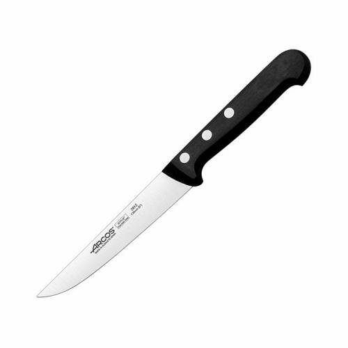 Нож кухонный "Универсал", сталь нерж, длина 242/130, ширина 23мм, черный, металлич.