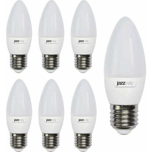 Светодиодная лампа JazzWay PLED Power 9W 4000K 820Лм E27 свеча (комплект из 6 шт)