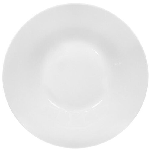 Тарелка Collage глубокая, фарфоровая, белая, d=22,5см, (фк599) 1596117