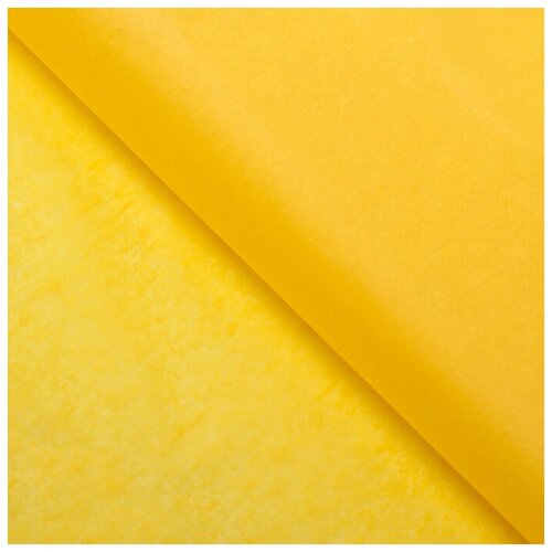 Бумага упаковочная тишью, желтый, 50 см х 66 см(10 шт.)
