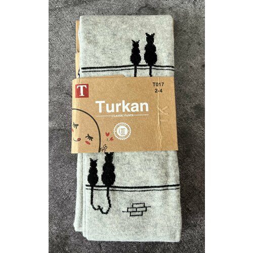 Колготки Turkan, размер 98/104, серый