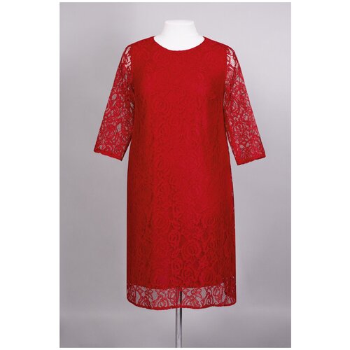 Платье Mila Bezgerts, размер 52, красный