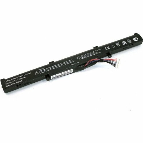 Аккумулятор для ноутбука Amperin для Asus X450J (A41-X550E) 14.4V 37Wh OEM черная