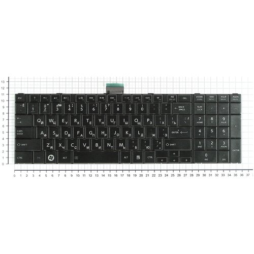 Клавиатура для ноутбука Toshiba C50 (KBTB_C850), Цвет Черный