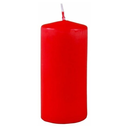 Набор свечей Омский Свечной пеньковая 12.5 х 6 см, красный