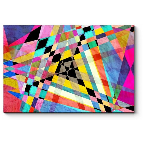 Модульная картина Пересечение цветов 40x27