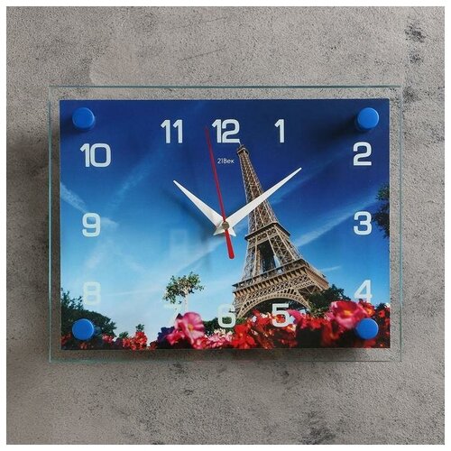 Часы настенные, серия: Город, "Эйфелева башня", 20х26 см, микс