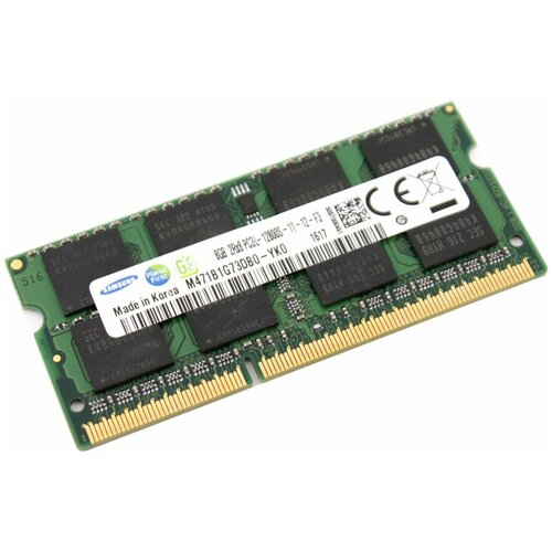 Оперативная память Samsung Basic 8 ГБ DDR3L 1600 МГц SODIMM CL11 M471B1G73DB0-YK0