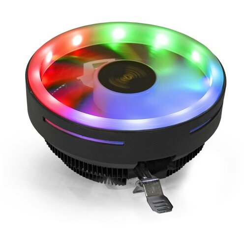 Кулер для процессора ExeGate Dark Magic EE400XL-PWM, черный/белый/RGB