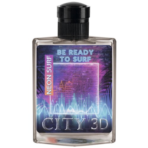CITY Parfum духи CITY 3D Neon Surf, 90 мл, 296 г