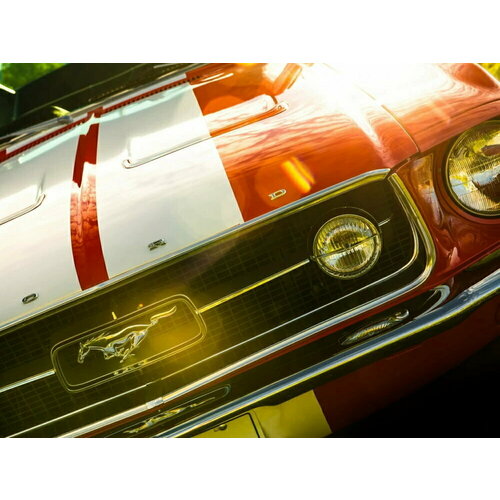 Плакат, постер на холсте Ford Mustang/Форд Мустанг/авто/автомобиль/машина. Размер 30 х 42 см
