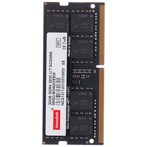 Innodisk Оперативная память для ноутбука 32Gb (1x32Gb) PC4-25600 3200MHz DDR4 SO-DIMM Innodisk Ultra Temperature Industrial Memory (M4S0-BGM2OEEM)