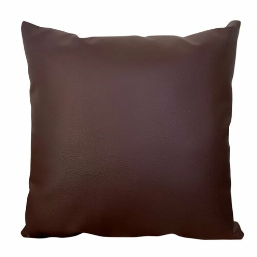 Подушка декоративная Славянский текстиль "Leather" 45х45 см, цвет: коричневый