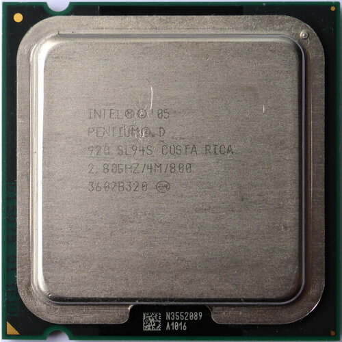 Процессор Intel Pentium D 920 Presler LGA775,  2 x 2800 МГц, HP