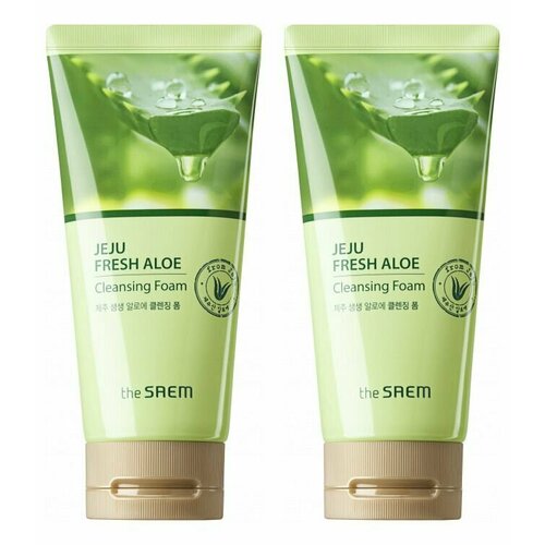 The Saem, Пенка для умывания с экстрактом алоэ Jeju Fresh Aloe, 150 мл, 2 шт