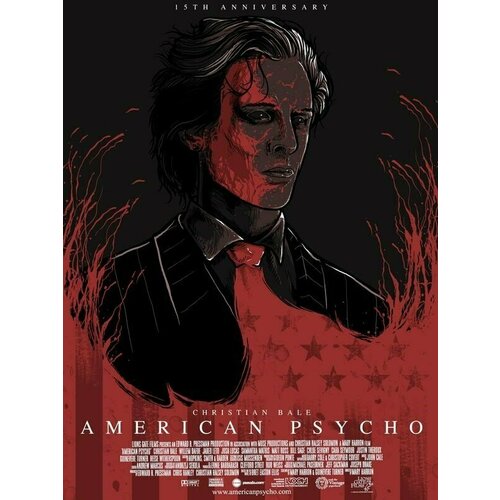 Плакат, постер на бумаге Американский психопат (American Psycho), Мэри Хэррон. Размер 21 х 30 см
