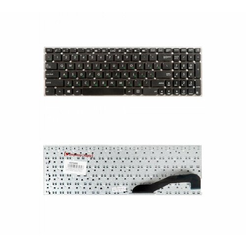 Keyboard / Клавиатура для Asus X540, X540CA, X540L, X540LA, X540LJ, X540SA, X540SC, X540UP, X540YA, X544, A540L, A540LA, A540LJ, A540SA, A540SC, A540UP, A540YA, D540, F540LA, F540LJ, F540S, F540SA] (ZeepDeep Haptic) black, no frame, гор. Enter