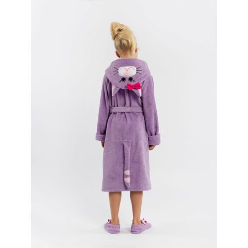 Халат  Fluffy Bunny, размер 104-110, фиолетовый