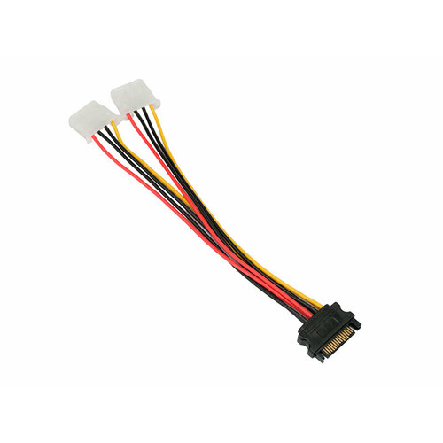 Аксессуар Gembird Cablexpert SATA 15pin - 2xMolex 4pin 20cm CC-SATA-2MOLEX-20CM