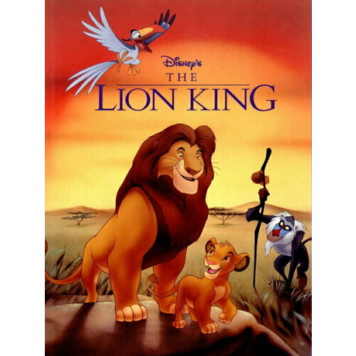 Плакат, постер на холсте Lion King/Король Лев/комиксы/мультфильмы. Размер 21 х 30 см