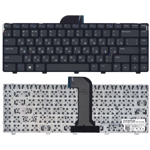 Клавиатура для ноутбука Dell Inspiron 15Z 5523 русская, черная с рамкой