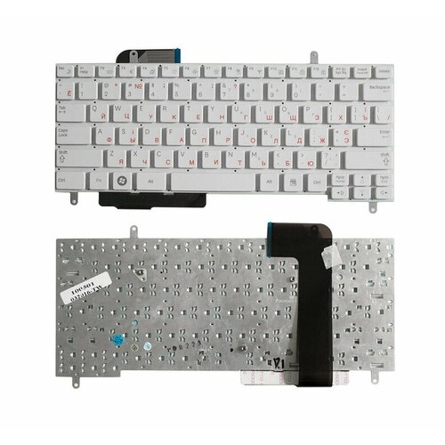 Клавиатура для ноутбука Samsumg NP-N210-JB01RU белая без рамки