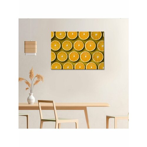 Картина на холсте с подрамником ломтики апельсина 50Х70