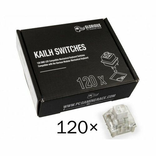 Комплект переключателей клавиш Glorious Mechanical Switches Pack Kailh Box White (120 шт)