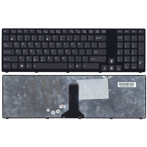 Клавиатура для ноутбука Asus K93, черная с черной рамкой