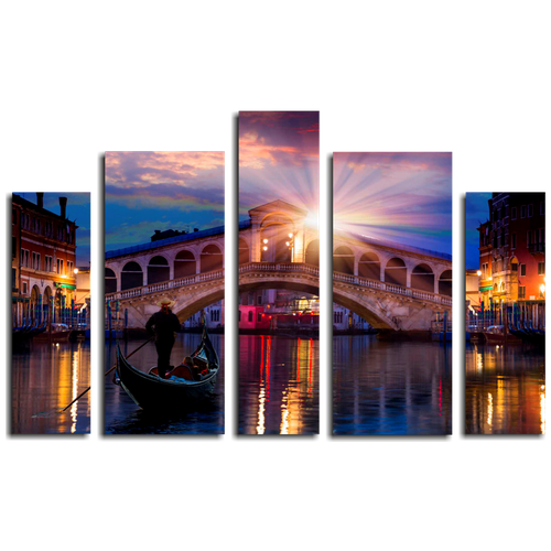 Модульная картина город Венеция 118х70 см