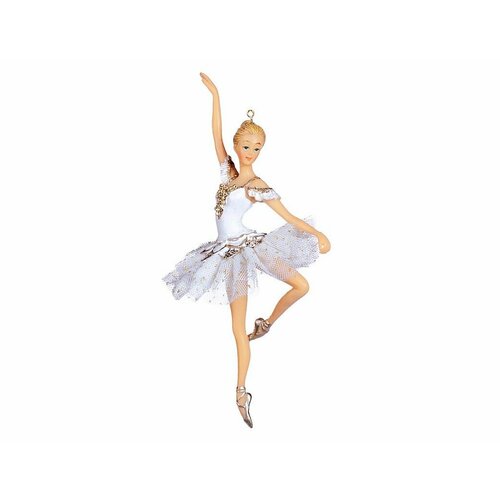 Елочная игрушка балет - генеральная репетиция в белом, полистоун, 18 см, подвеска, Goodwill TR22570-2