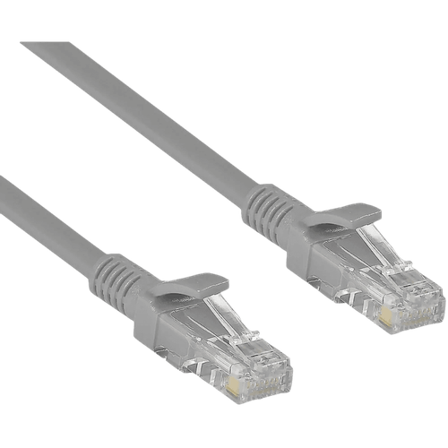 Патч-корд RJ45 UTP кат.5e, 50 см, серый, CCA, Exegate