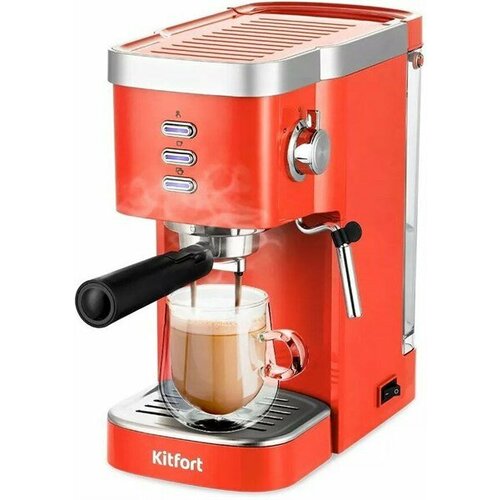 Кофеварка Kitfort KT-7114-1 красный