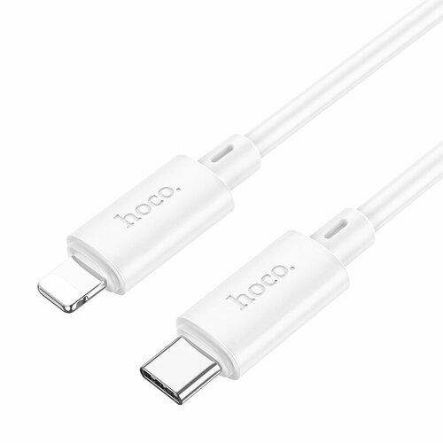 Кабель USB-C HOCO X88 Gratified Type-C - Lightning, 3A, 20W, 1 м, белый