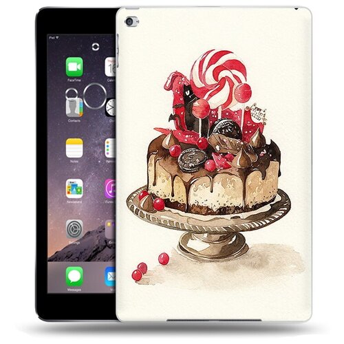 Чехол задняя-панель-накладка-бампер MyPads вкусный торт для Apple iPad Air 2 (A1566/A1567) противоударный