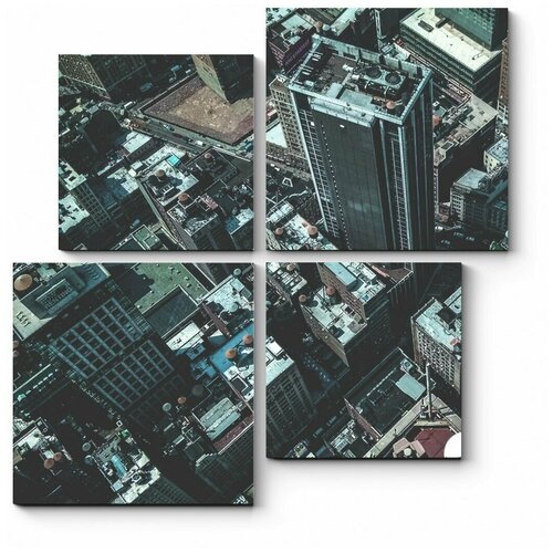 Модульная картина Пролетая над Нью-Йорком160x160