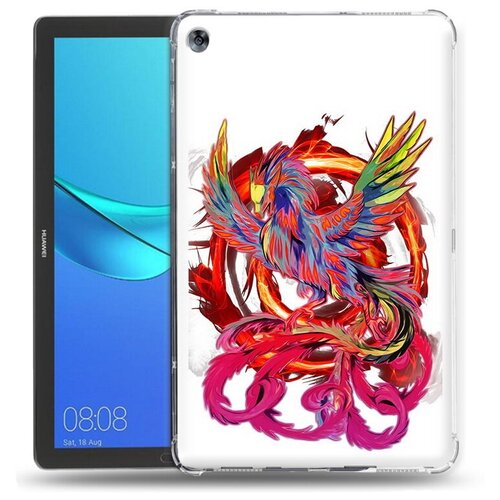 Чехол задняя-панель-накладка-бампер MyPads красочный феникс для Huawei MediaPad M5 10.8/Huawei MediaPad M5 10.8 Pro противоударный