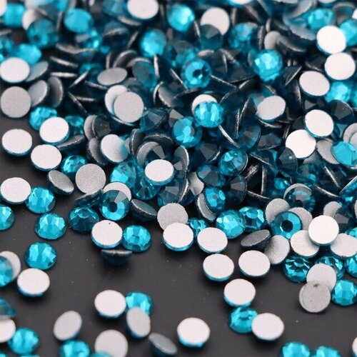 Стразы, кристаллы Blue Zircon ss 20, холодная фиксация, стекло, цвет голубой, синий циркон, 720 шт. в упаковке