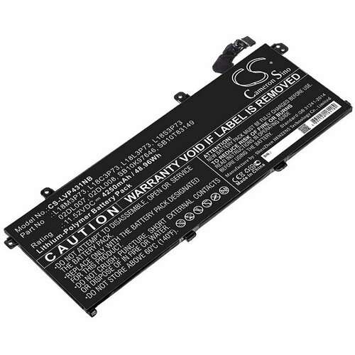 Аккумуляторная батарея для ноутбука Lenovo ThinkPad T490 20N2A008CD 11.52V (4250mAh)