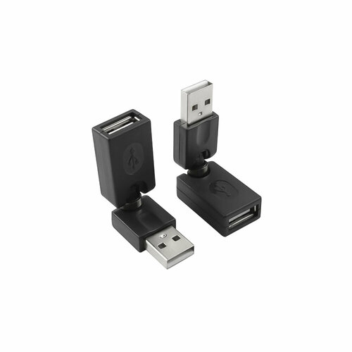 Переходник GCR USB 2.0 AM / AF складной поворотный 360 градусов 480 Мбит/c