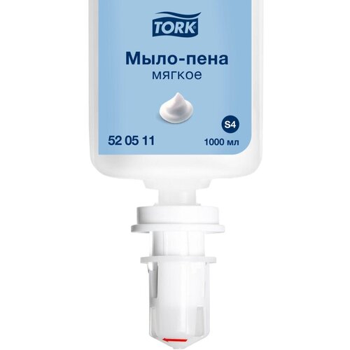 Картридж с жидким мылом Tork S4 1л пенное мягкое прозр.520511 для арт.33068 1 шт