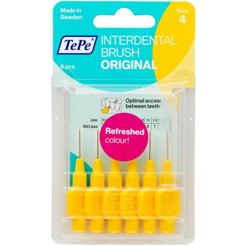 Межзубные ершики TePe Extra Soft Yellow 0,7 мм