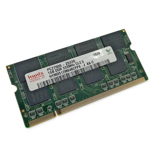 Оперативная память DDR 1Gb 333 Mhz Hynix HYMD512M646CFP8-J So-Dimm для ноутбука