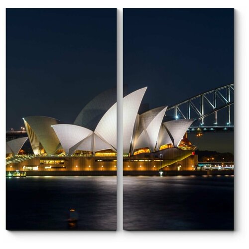 Модульная картина Огни ночного Сиднея80x80