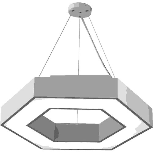 Светильник светодиодный Geometria ЭРА Hexagon SPO-123-W-40K-045 45Вт 4000К 2500Лм IP40 600*600*80 белый подвесной Б0050554